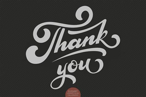 손으로 그린 글자 감사 우아한 현대 필기 서 예 잉크 그림 벡터 어두운 배경에 타이 포 그래피 포스터입니다 카드 초대장 인쇄 등