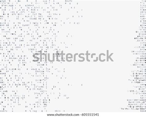 Corrupted Source Code Modern Vector Illustration Stock Vector Royalty Free 605551541