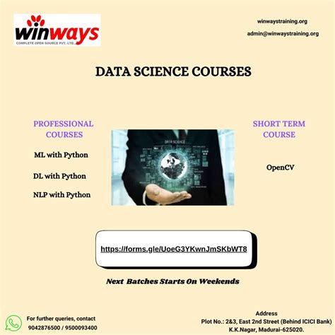 join data science courses on weekends winways complete open source