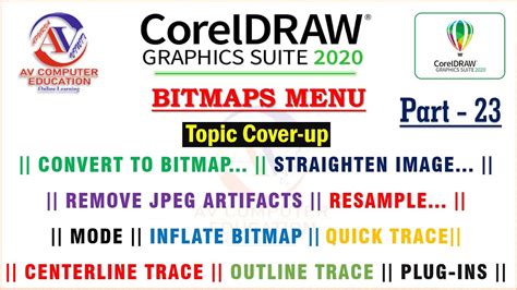 Corel Draw Bitmaps Menu Step By Step How To Use Bitmaps Menu Corel Draw Part YouTube