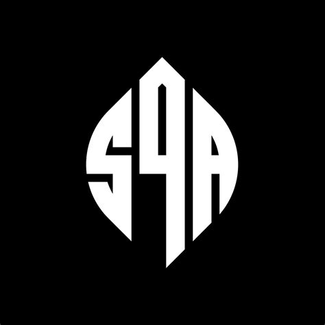 Sqa Circle Letter Logo Design With Circle And Ellipse Shape Sqa Ellipse Letters With