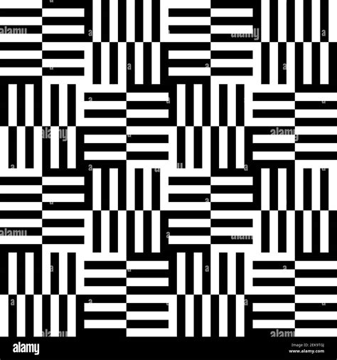 Abstract Geometric Black And White Seamless Pattern For Web Page Textures Card Poster Fabric