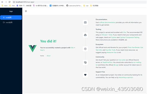 Qiankun：react18主应用 微应用 React18 Vue3react Qiankun Csdn博客