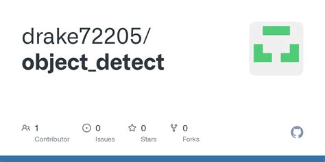 Github Drake72205objectdetect
