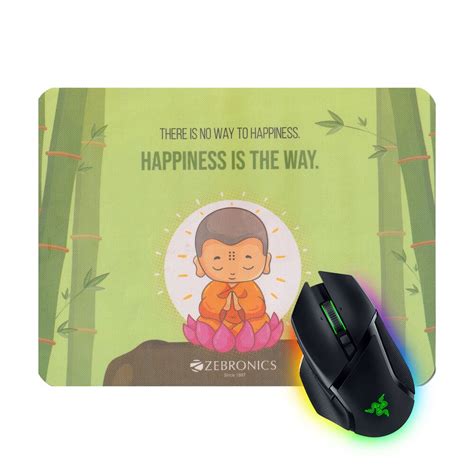 Zebronics Model 1 Mouse Pad Micro Textured Fabric Surface Trex Plus