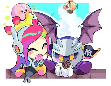 Susie And Meta Knight Personajes De Kirby Garabatos Lindos Kirby