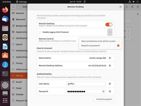 ubuntu enable screen sharing features through rdp on ubuntu 22 04