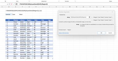 Excel Transpose Methods Then And Now Excel And Access Llc