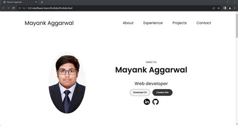 Mayank Aggarwal On Linkedin Internship Webdevelopment Html