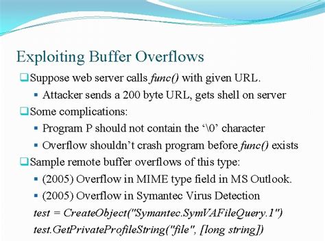 Chapter Three Anatomy Of An Attack Buffer Overflows