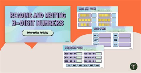 Renaming Numbers Teach Starter