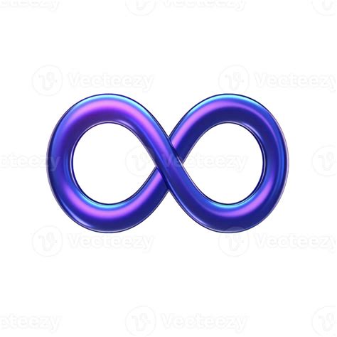 Blue Glowing Infinity Sign