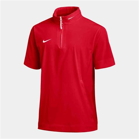 Front View Of The Nike Mens Lightweight Short Sleeve Coach Jacket