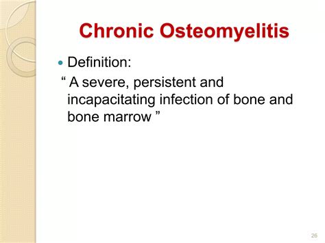 Acute And Chronic Osteomyelitis Infection Of Bone Pptx
