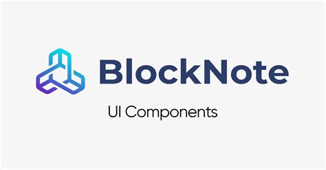 ui components blocknote