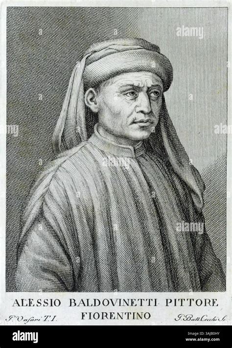 Ein Porträt Von Alesso Baldovinetti Gemalt 1769 Als Teil Einer Reihe Berühmter Figuren Der