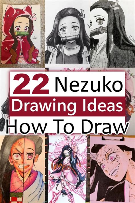 Nezuko Drawing Ideas How To Draw Nezuko DIYsCraftsy
