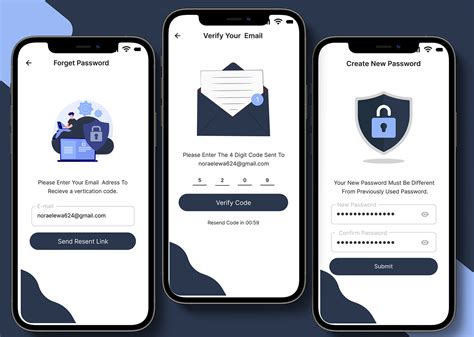 Forget Password Screens Design Behance