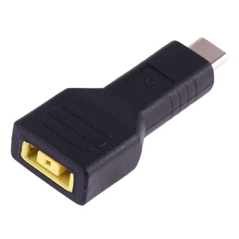 Power Adapter For Lenovo Big Square Female To USB C Type C Male Plug