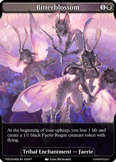 Bitterblossom By Asapproxies On Deviantart Mtg Altered Art Magic The