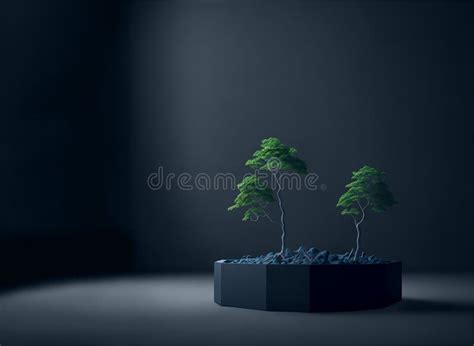 Versatile Product Display Empty Podium And Stand Stock Illustration Illustration Of Goods