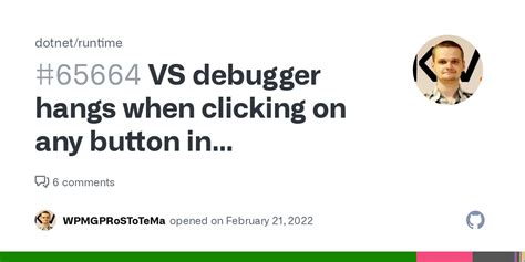 VS Debugger Hangs When Clicking On Any Button In WinformsControlsTest
