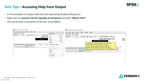 Accessing Help From IBM SPSS Statistics Output Pptx