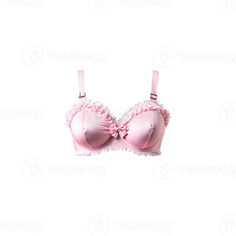 Girly Ruffled Bra With Bow Details Fluttering Sweetly Pastel Candy Hues