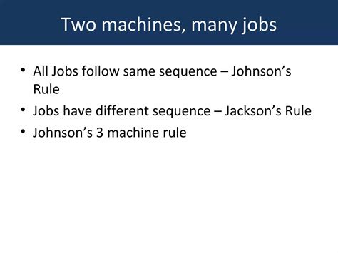 scheduling and sequencing ppt