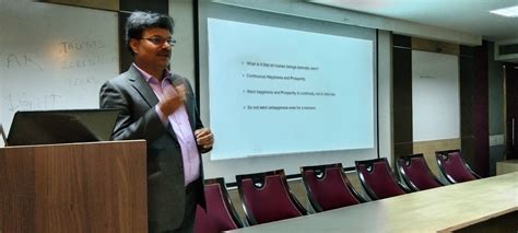 Workshop On Program To Fulfill Basic Human Aspirations Organized Value Education Team Imsec