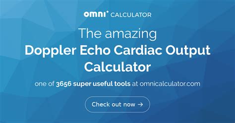 Doppler Echo Cardiac Output Calculator