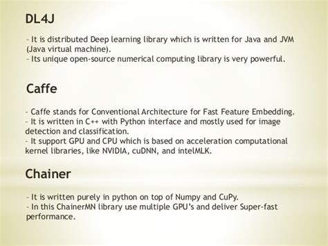 Deep Learning Framework Pptx