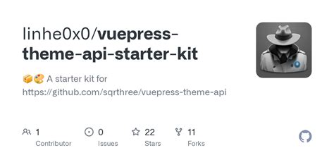 Github Linhe0x0vuepress Theme Api Starter Kit 📦art A Starter Kit
