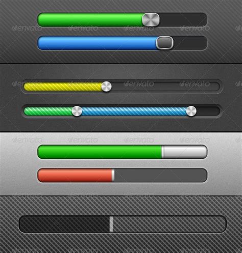 Sliders And Progress Bars By Frbird Graphicriver