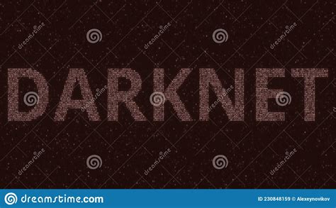 darknet text consisting of many symbols on computer monitor 3d