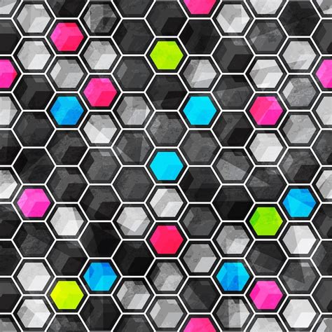 Premium Vector Grid Seamless Pattern With Grunge Effect