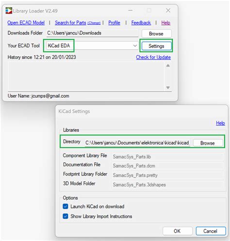 Use A Libraryloader Footprint In Kicad 7 Element14 Community