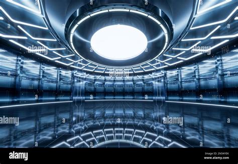 Sever Racks And Data Center Big Data And Cloud Computing Concept 3d Rendering Digital Drawing