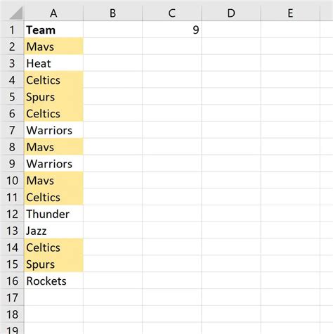 Excel：在同一列中使用具有多个条件的 Countif Statorials