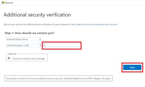 Office 365 Multifactor Authentication Screenshot 2 Reaseheath College