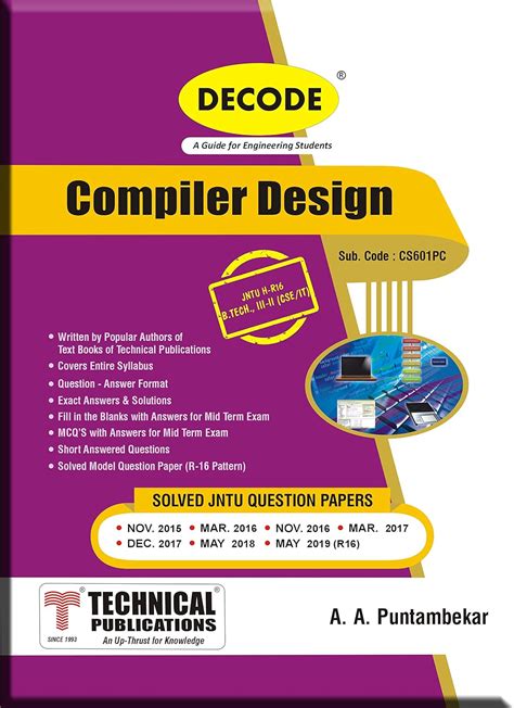 Decode Compiler Design For Jntu H Btech Iii Ii Cseit R16 Unknown Author 9789333201087