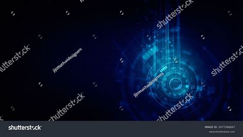 2d Illustration Abstract Futuristic Electronic Circuit Stock Illustration 2477286847 Shutterstock
