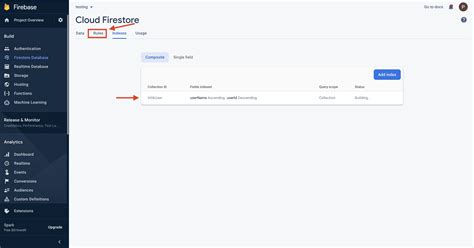 Appy Pie How To Set Up Indexes Storage Rules Database Rules And Generate New Private Key In