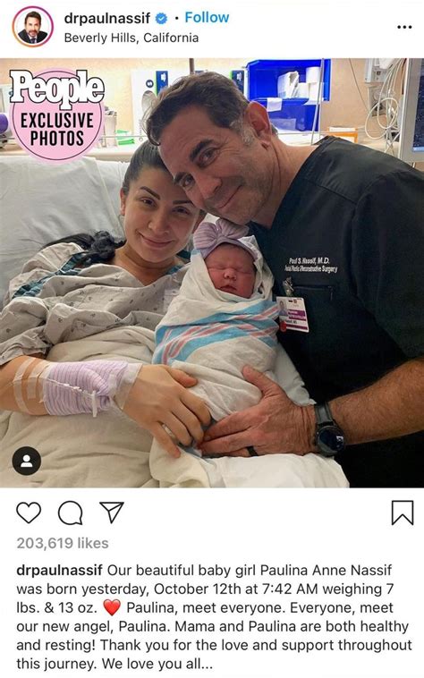 Dr Paul Nassif And Wife Brittany Pattakos Welcome Daughter Paulina Anne — See Pics Here