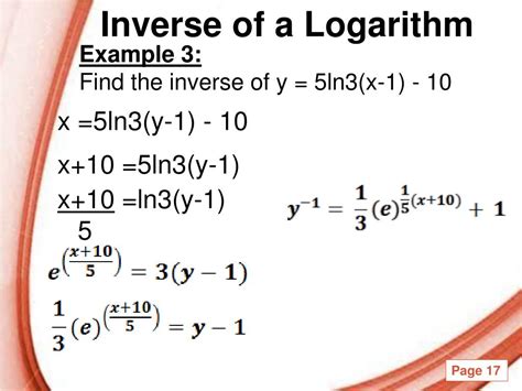 PPT Logarithmic Functions PowerPoint Presentation Free Download ID