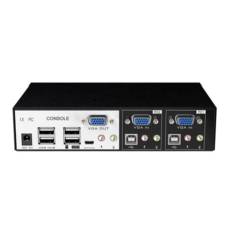 Port Auto VGA Kvm Switch With Mike USB Hub VGA Switch And VGA Switcher Price