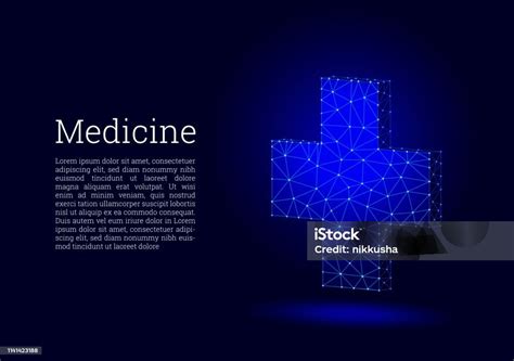 의학 십자가 낮은 폴 리 와이어 프레임 스타일 의학 및 응급 처치의 개념 의료 및 약국 벡터 기호입니다 의료용 십자가의 추상적인 다각형 디자인 다각형 벡터 와이어 프레임