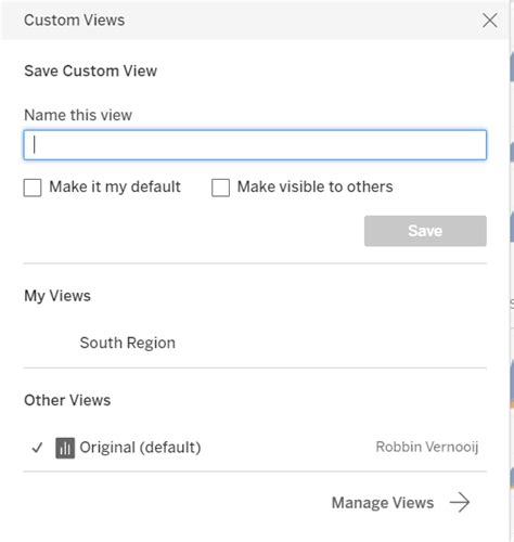 Custom Views In Tableau Server The Data Babe