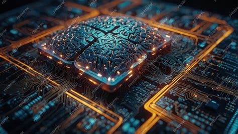 Premium Photo Artificial Intelligence In The Form Of A Brain Digital