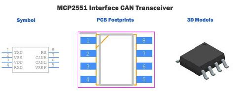 Mcp2551 Interface Integrated Circuits Ics Can Transceiver Reversepcb Mcp2551 Interface Integrated Circuits Ics Can Transceiver Reversepcb